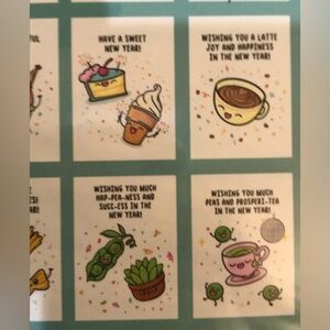 t marie | Office | 24 Funny Happy New Year Cards Set With Envelopes And ...